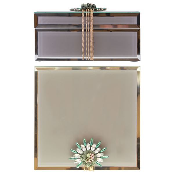 MAYA KEEPSAKE BOX - GREY